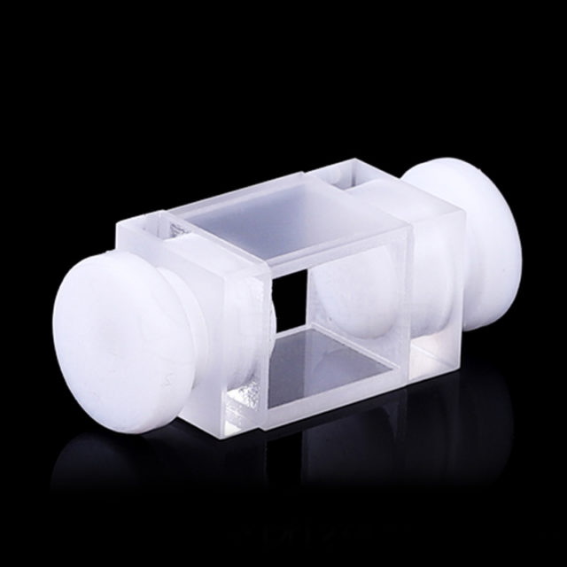 Flow 10mm Path, 1.3mL, 2 Clear Windows, Flow Through Cuvette with PTFE ...