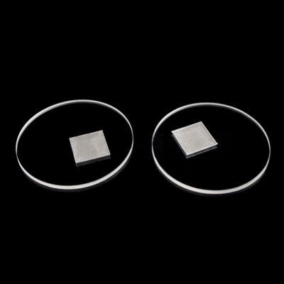 QT019, Quartz XRD Sample Holder, Outer Size: 35*50*2mm, Round Sample ...