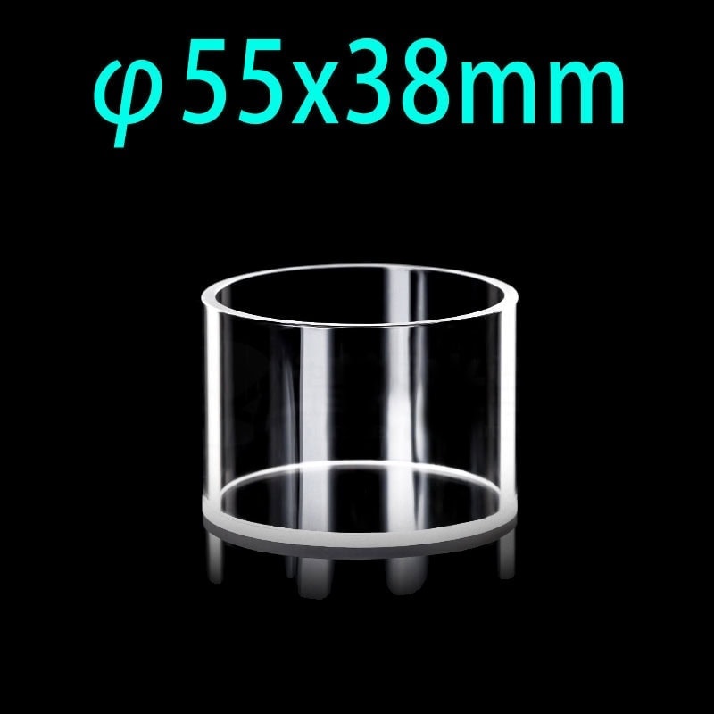 Quartz Reflection Cylindrical Cuvette, Φ55x38mm, NRC / Glued, UCT247-37 ...